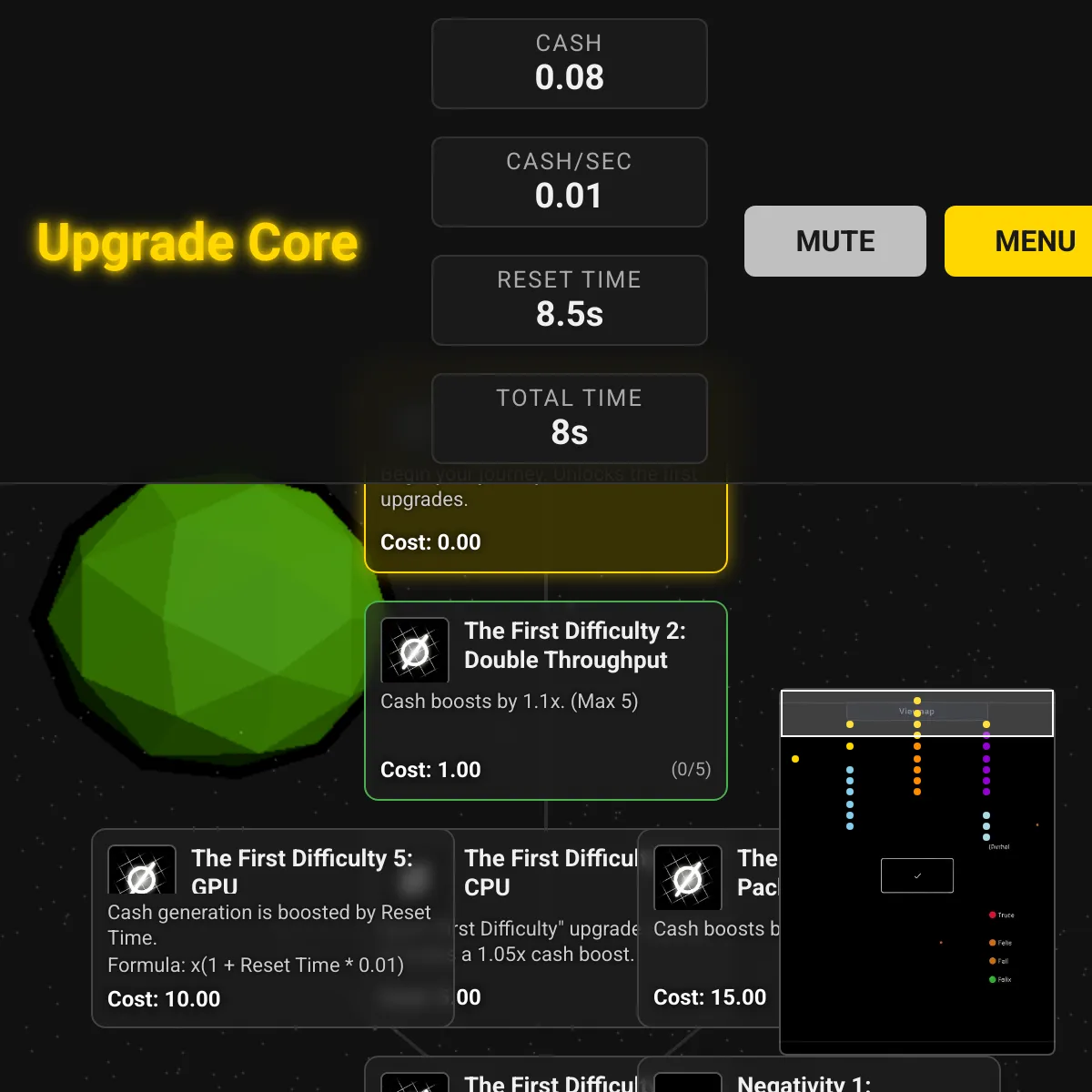 Extended Difficulty Upgrade Tree
