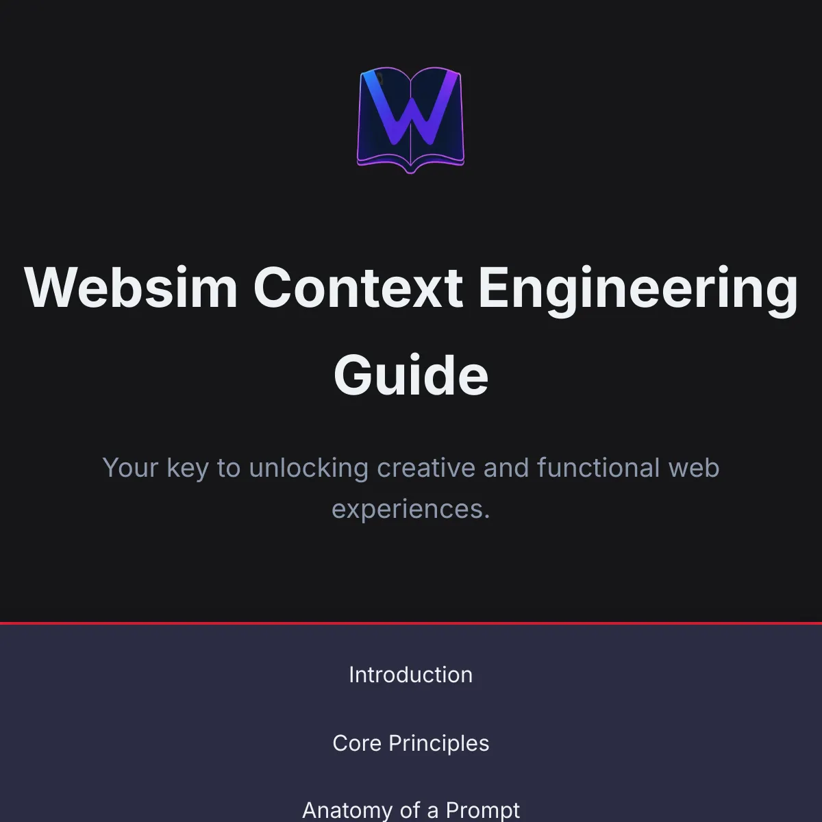 Websim Context Engineering Guide