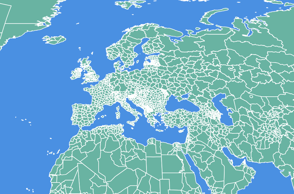 World Map Provinces Template