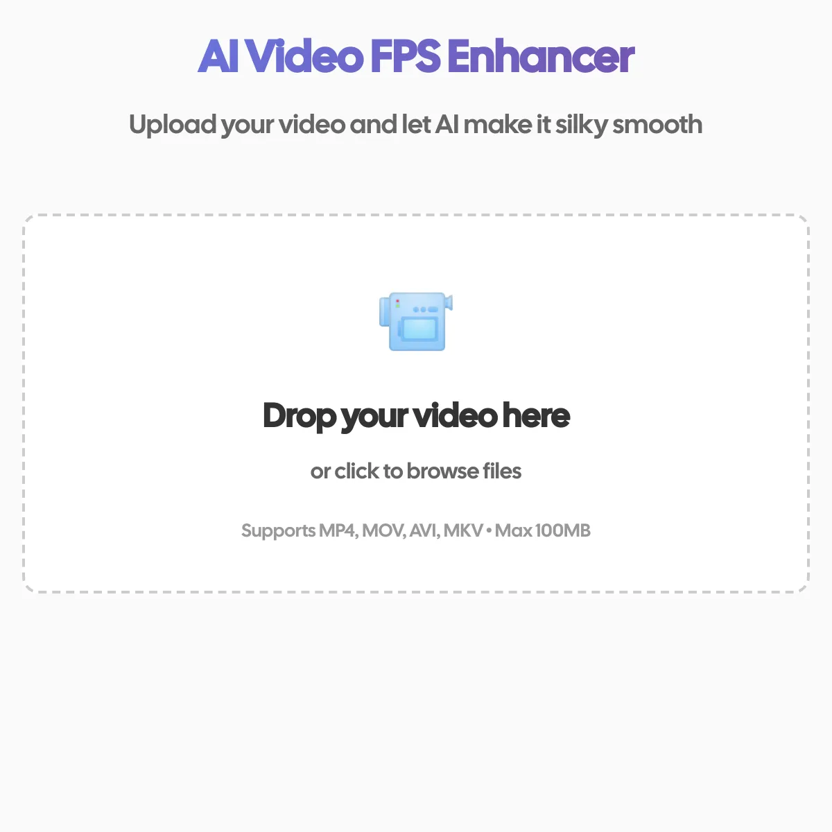AI Video FPS Enhancer