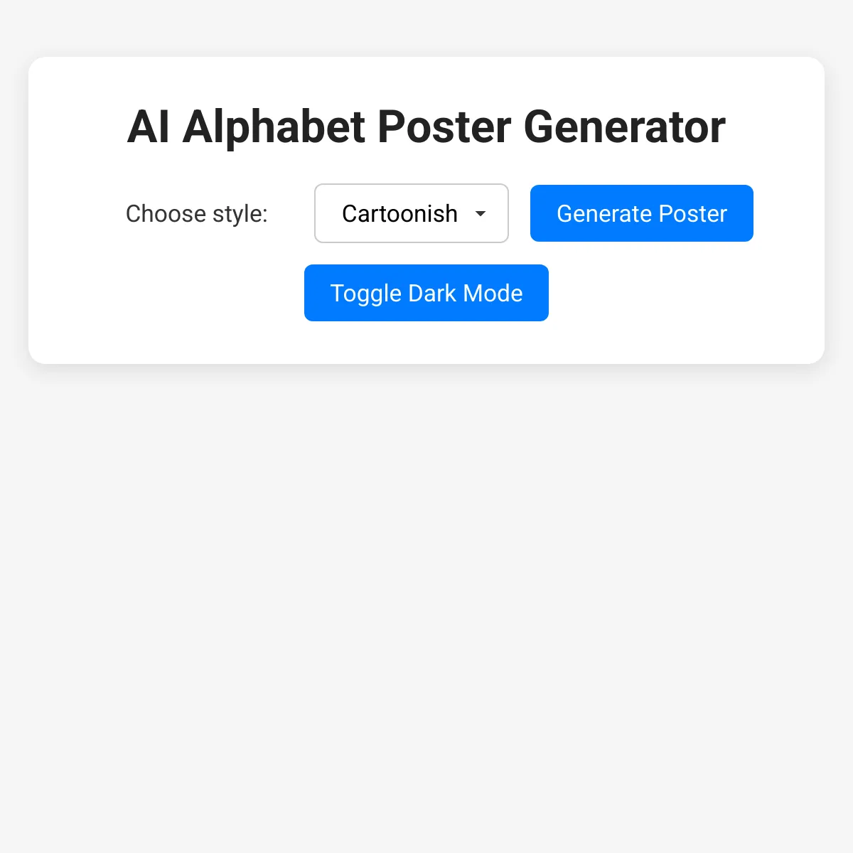 Bad AI Alphabet Post Generator