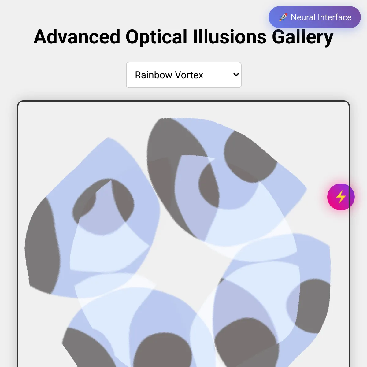 Advanced Interactive Optical Illusion Gallery