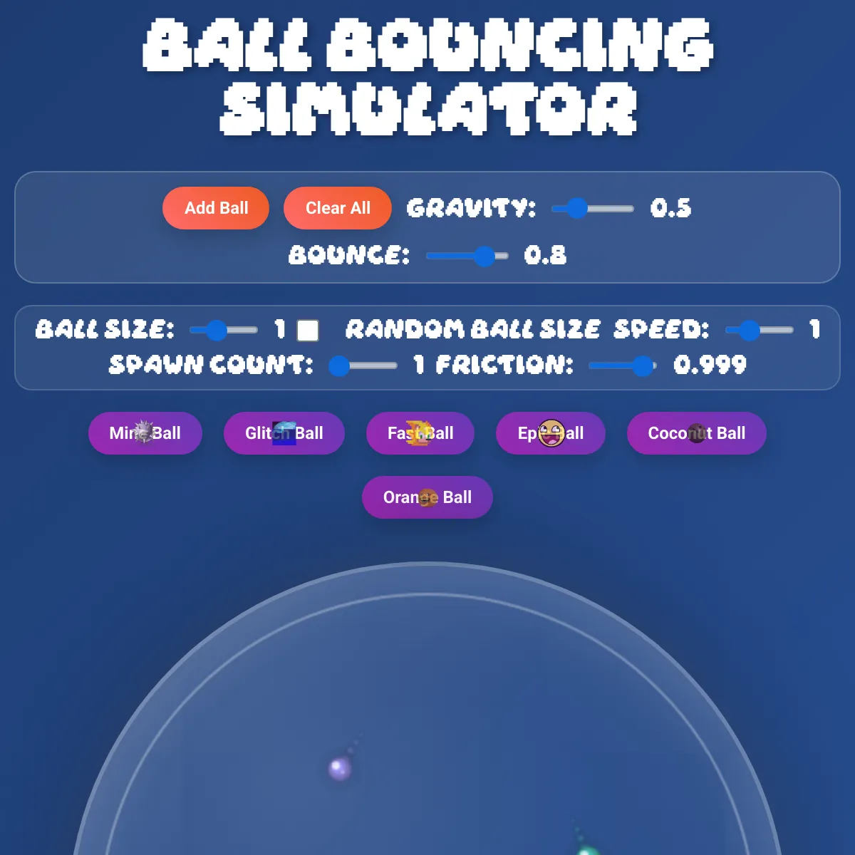 Ball Bouncing Simulator