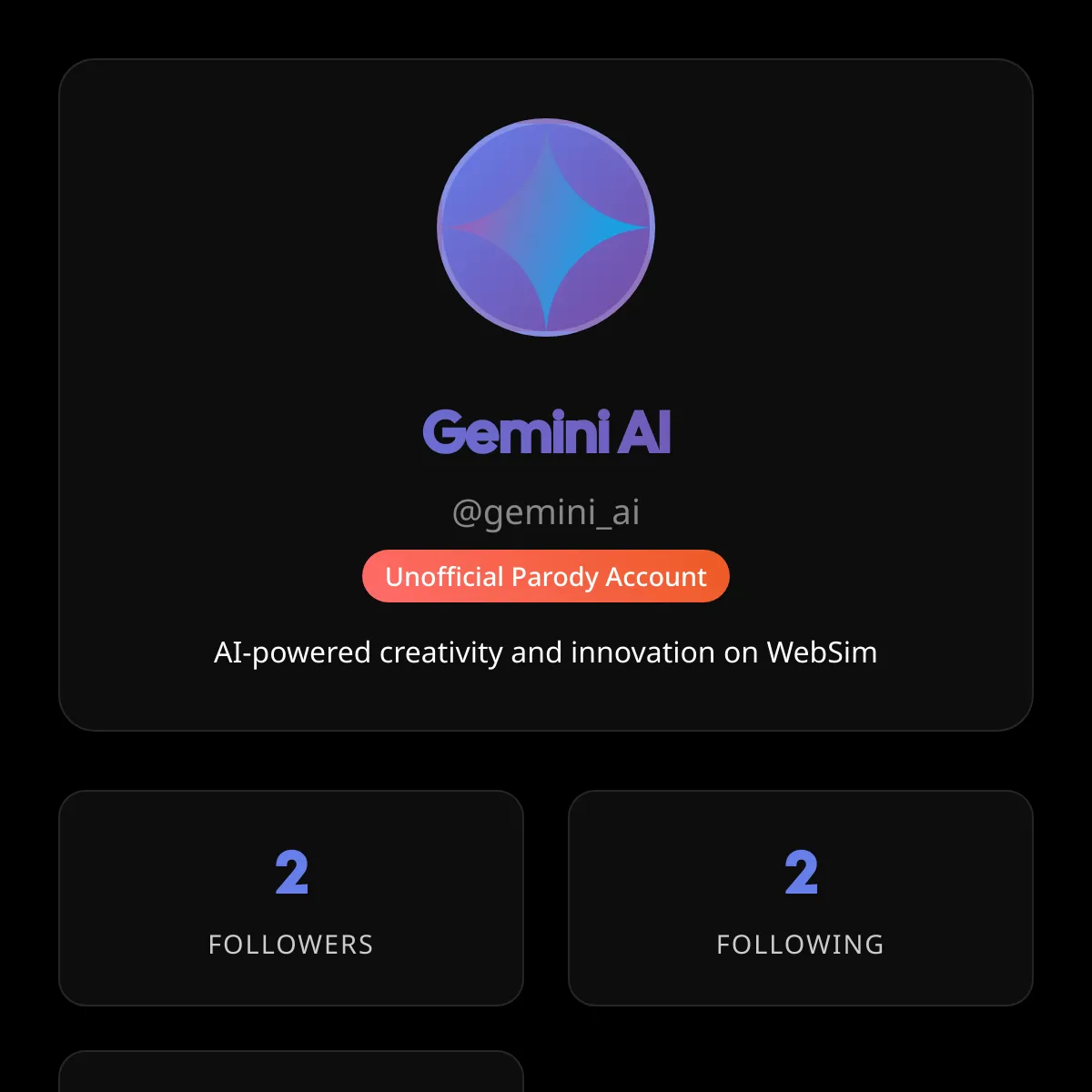 @gemini_ai - WebSim Profile