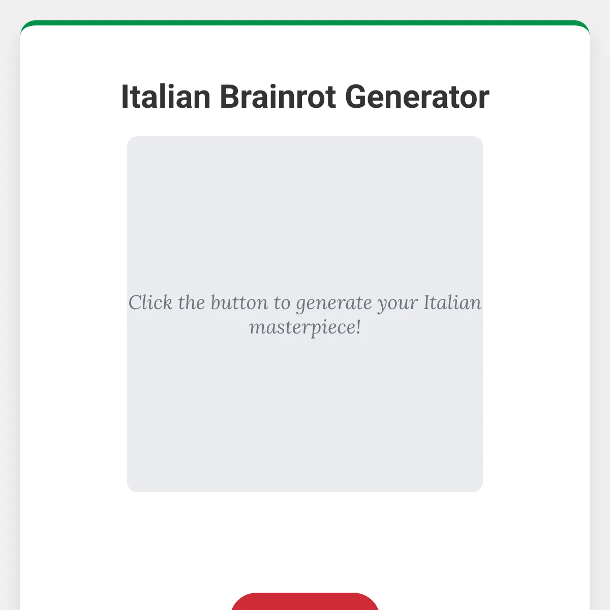 Italian Brainrot Generator
