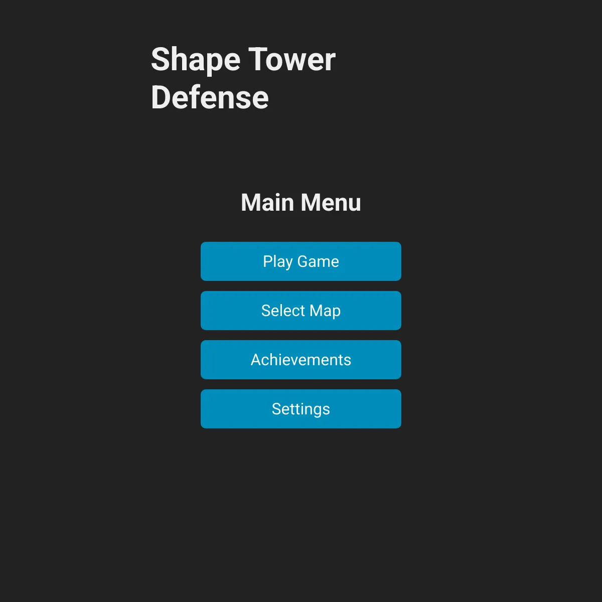 Shape Tower Defense