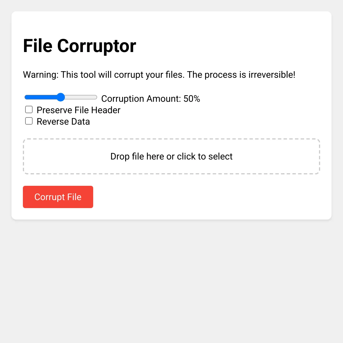 File Corruptor