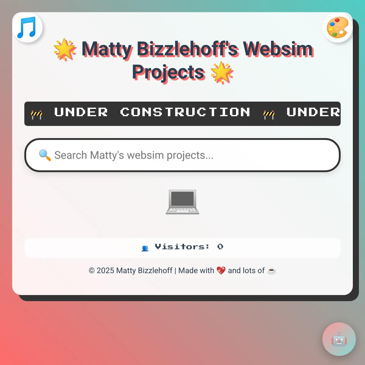 Matty Bizzlehoff's WebSim Projects