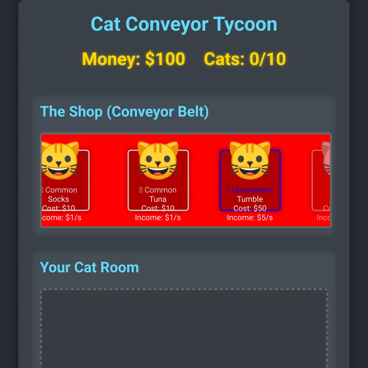 Cat Conveyor Tycoon