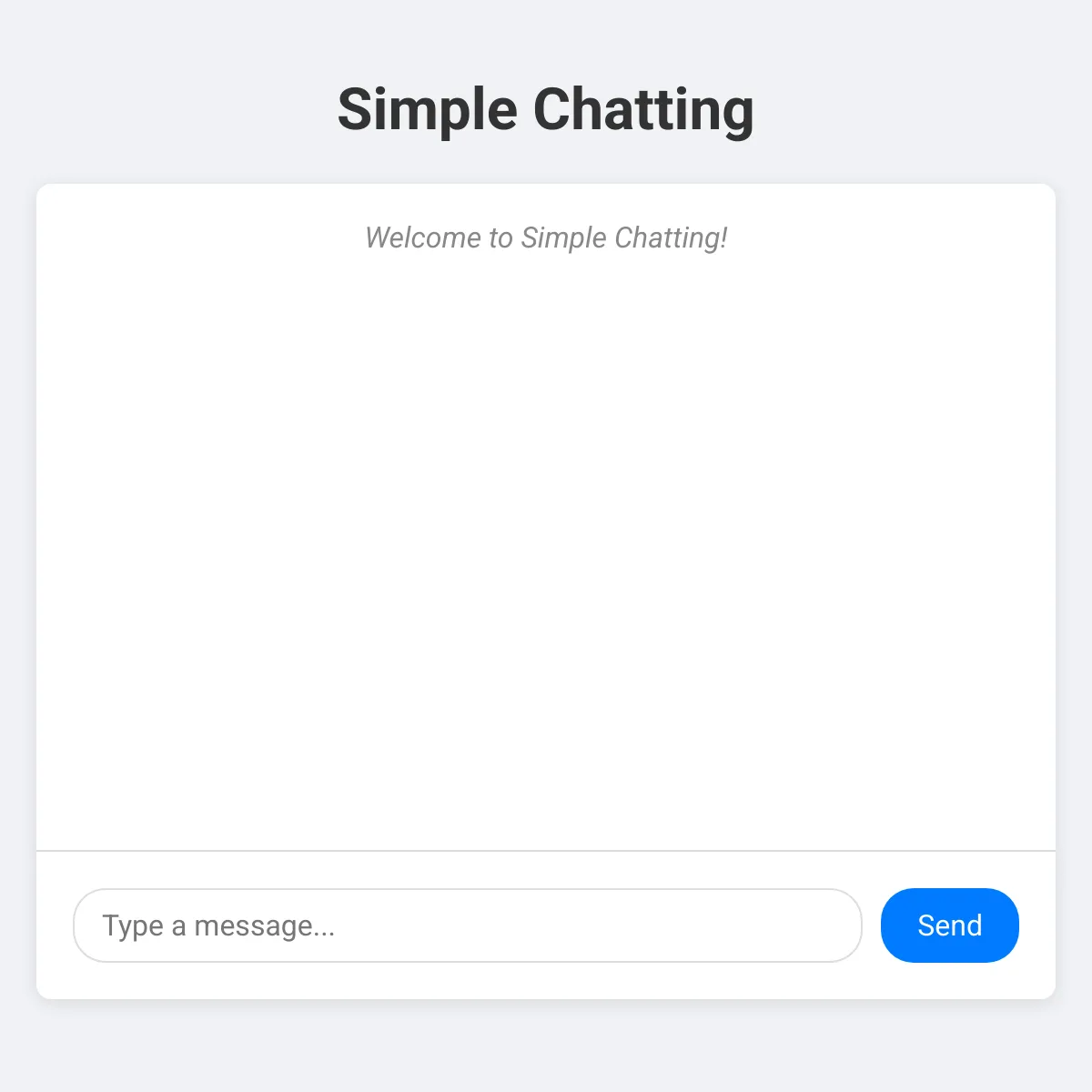 Simple Chatting