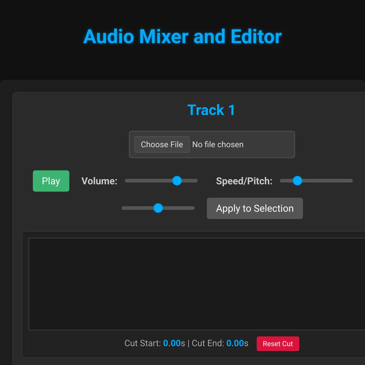 Audio Mixer and Editor