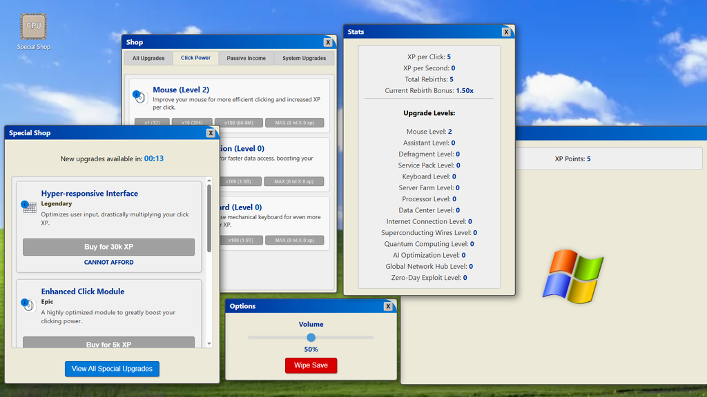 Windows XP Clicker