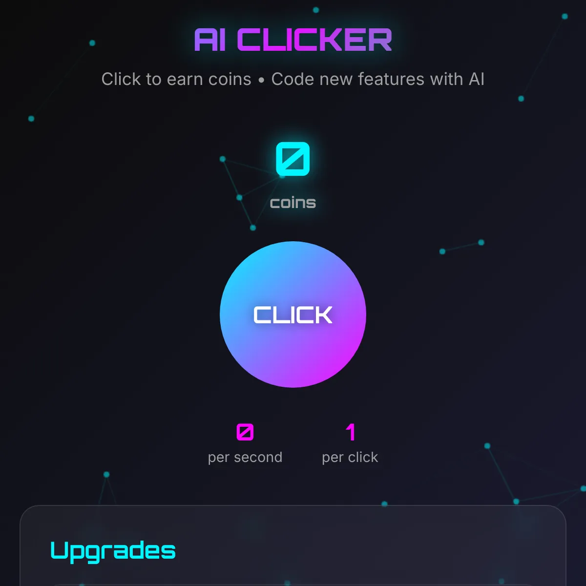 AI Clicker - Code Your Game