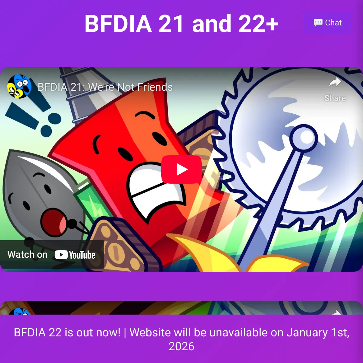 BFDIA 21 and 22+ (2025)