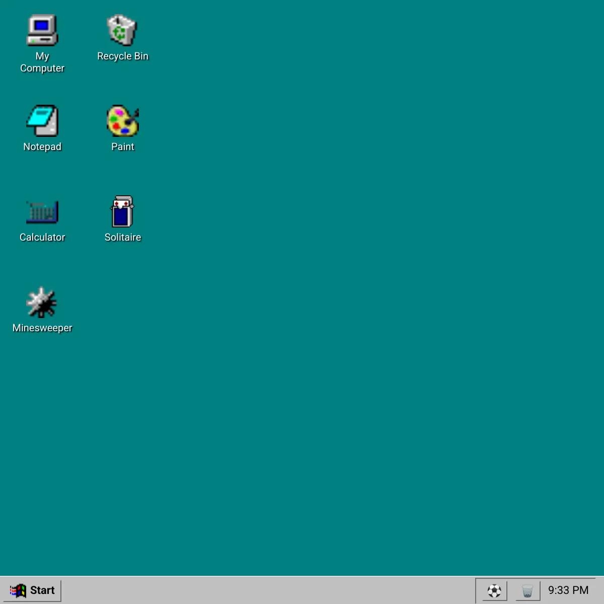 Windows 95 Desktop