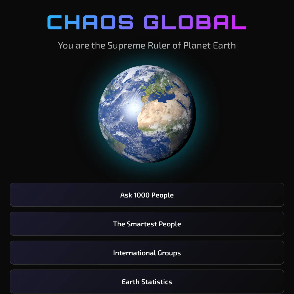 Chaos Global - Rule Planet Earth