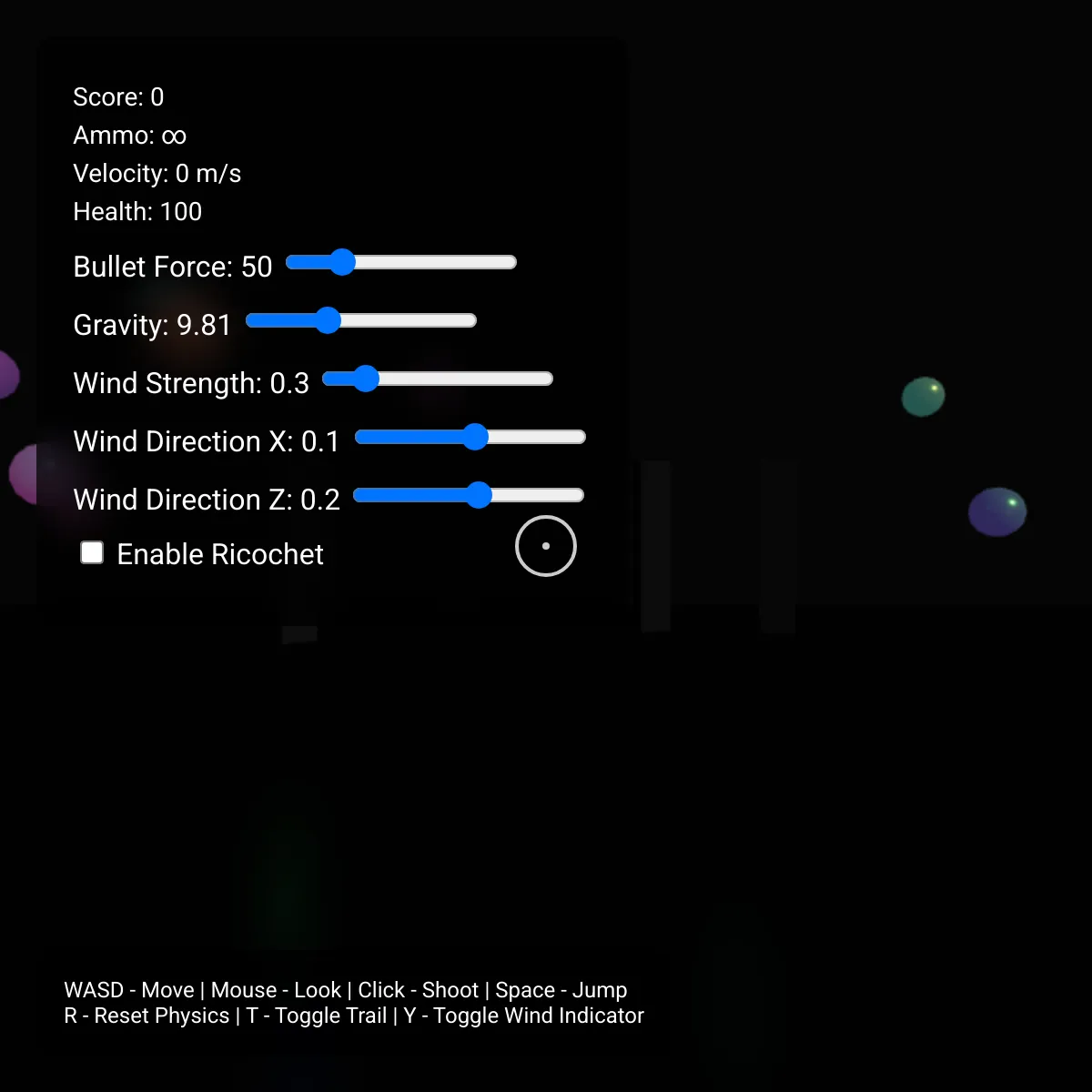 3D Physics Projectile Shooter
