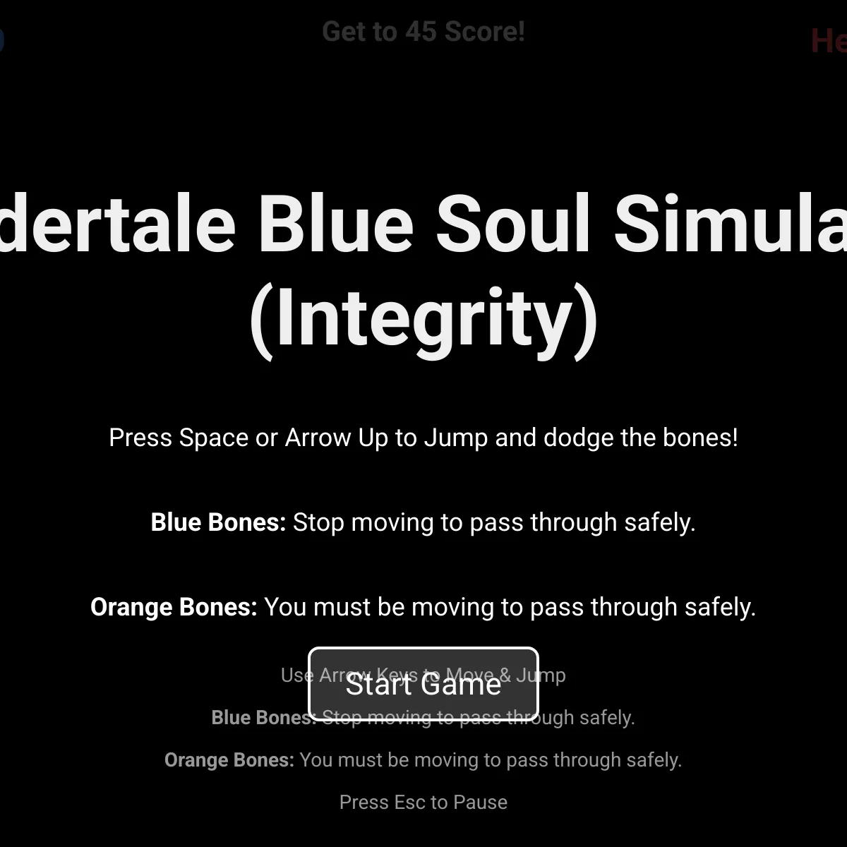 Undertale Blue Soul Simulator