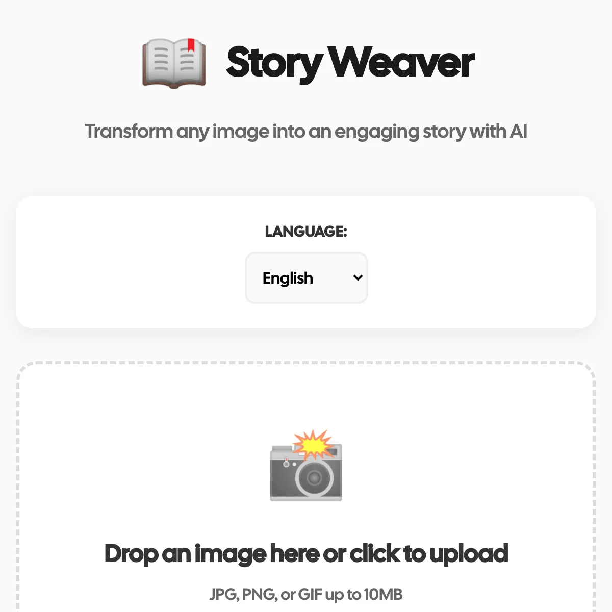 Story Weaver - AI Image to Story Generator