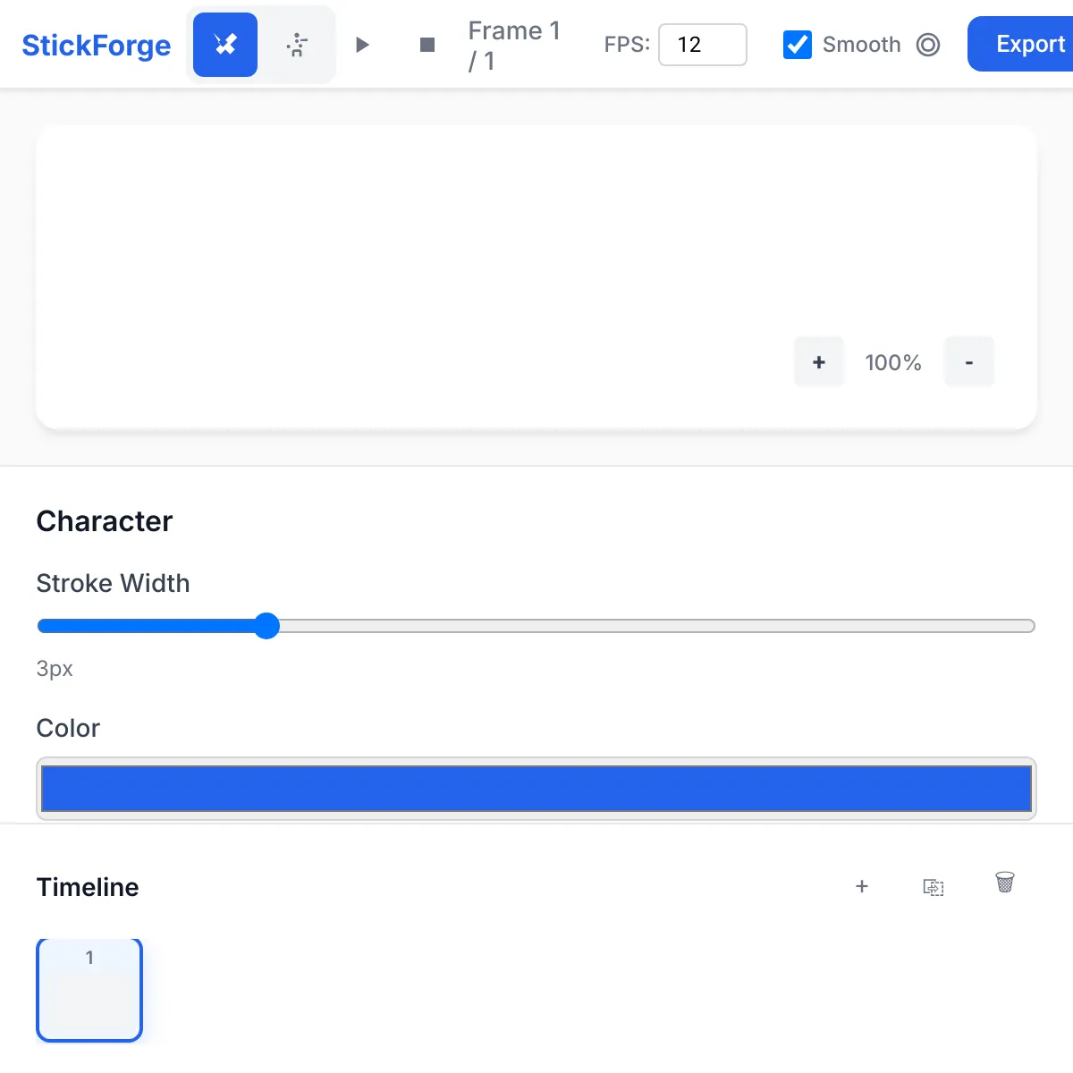 StickForge - Modern Stick Figure Animator