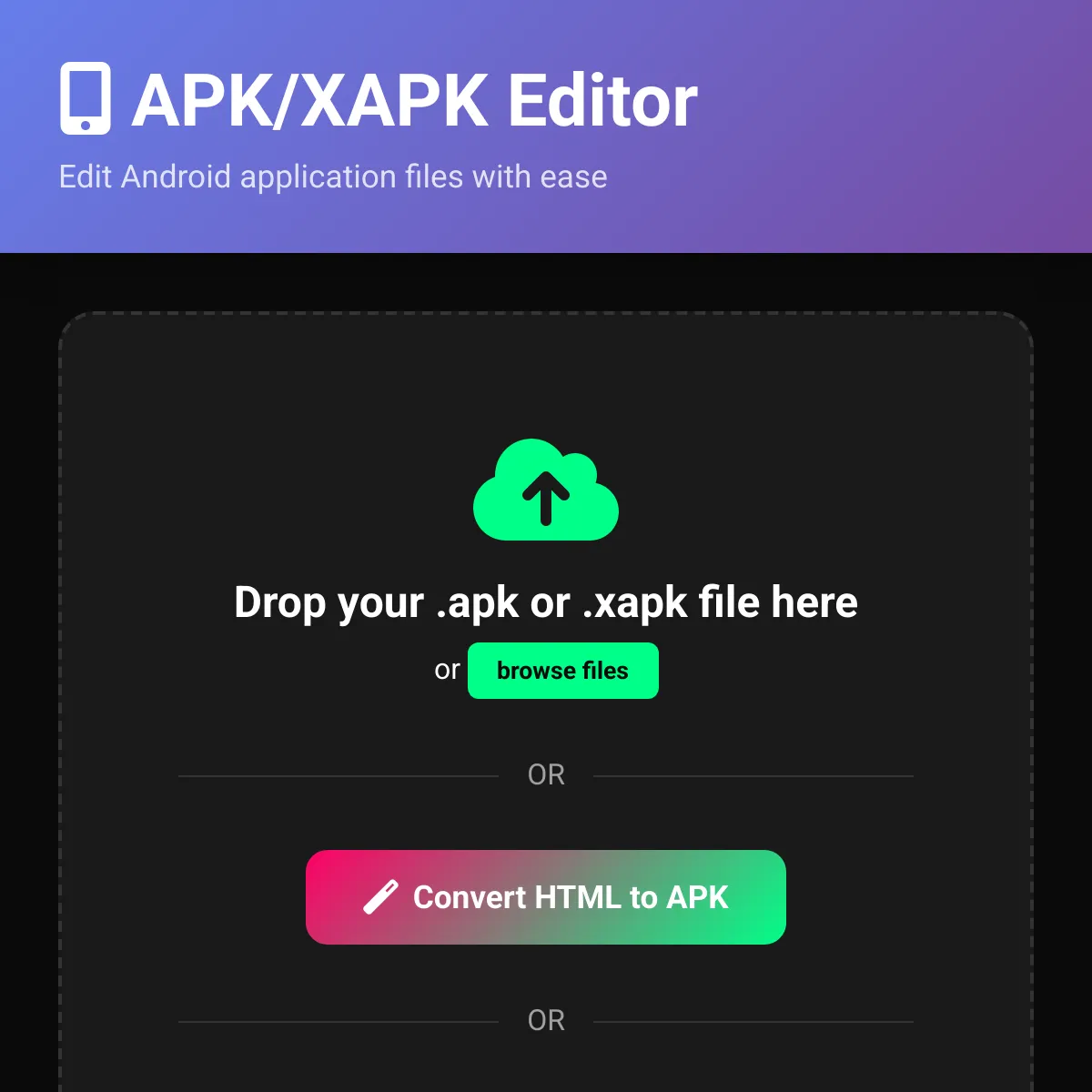 APK/XAPK File Editor