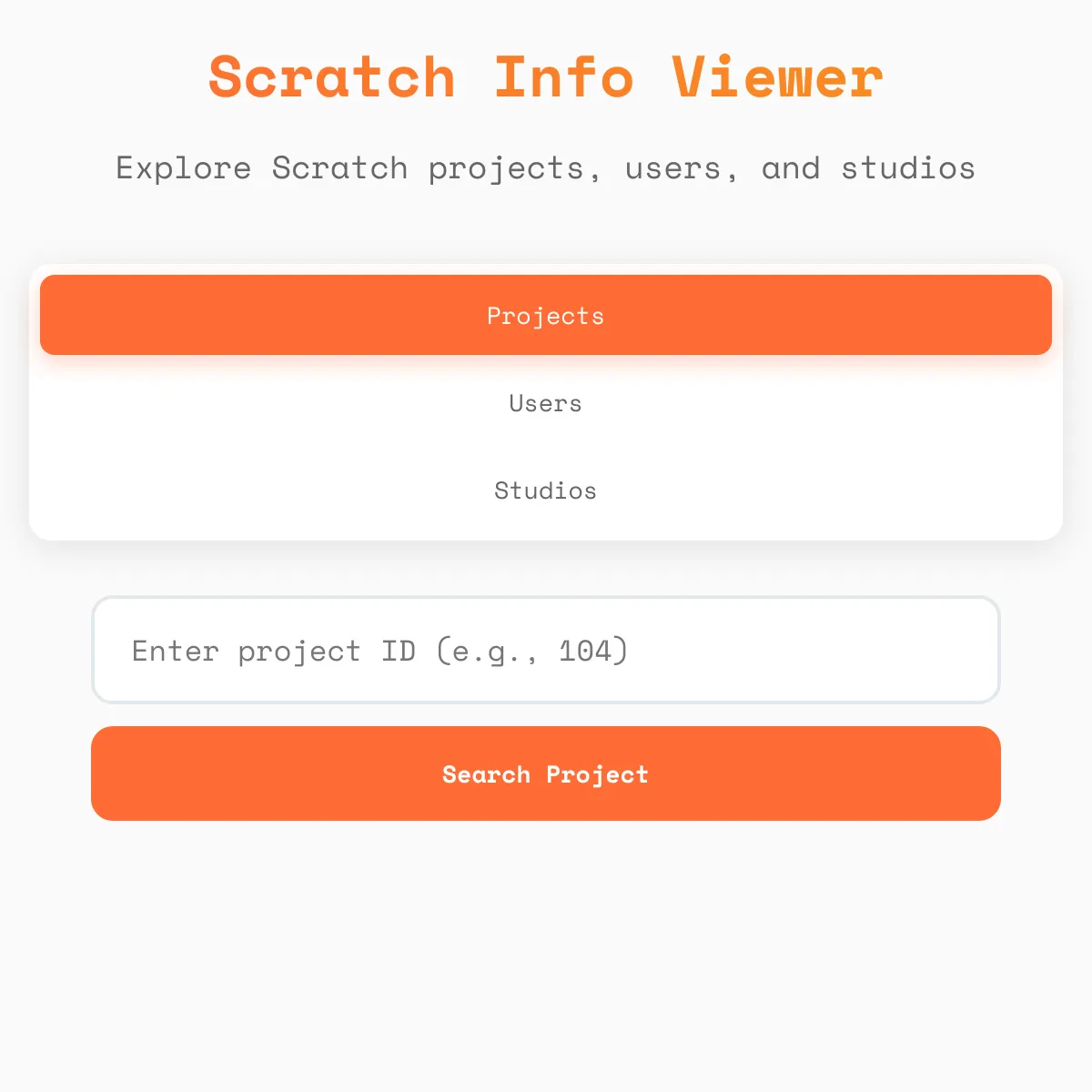 Scratch Info Viewer