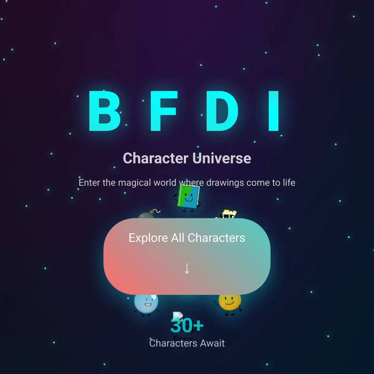 BFDI Character Showcase