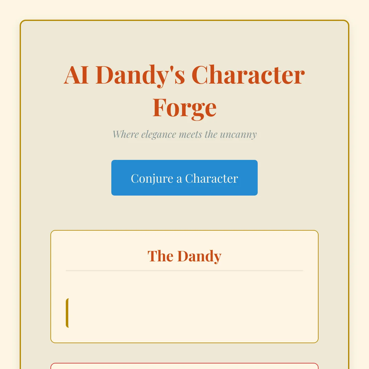 AI Dandy's World Generator