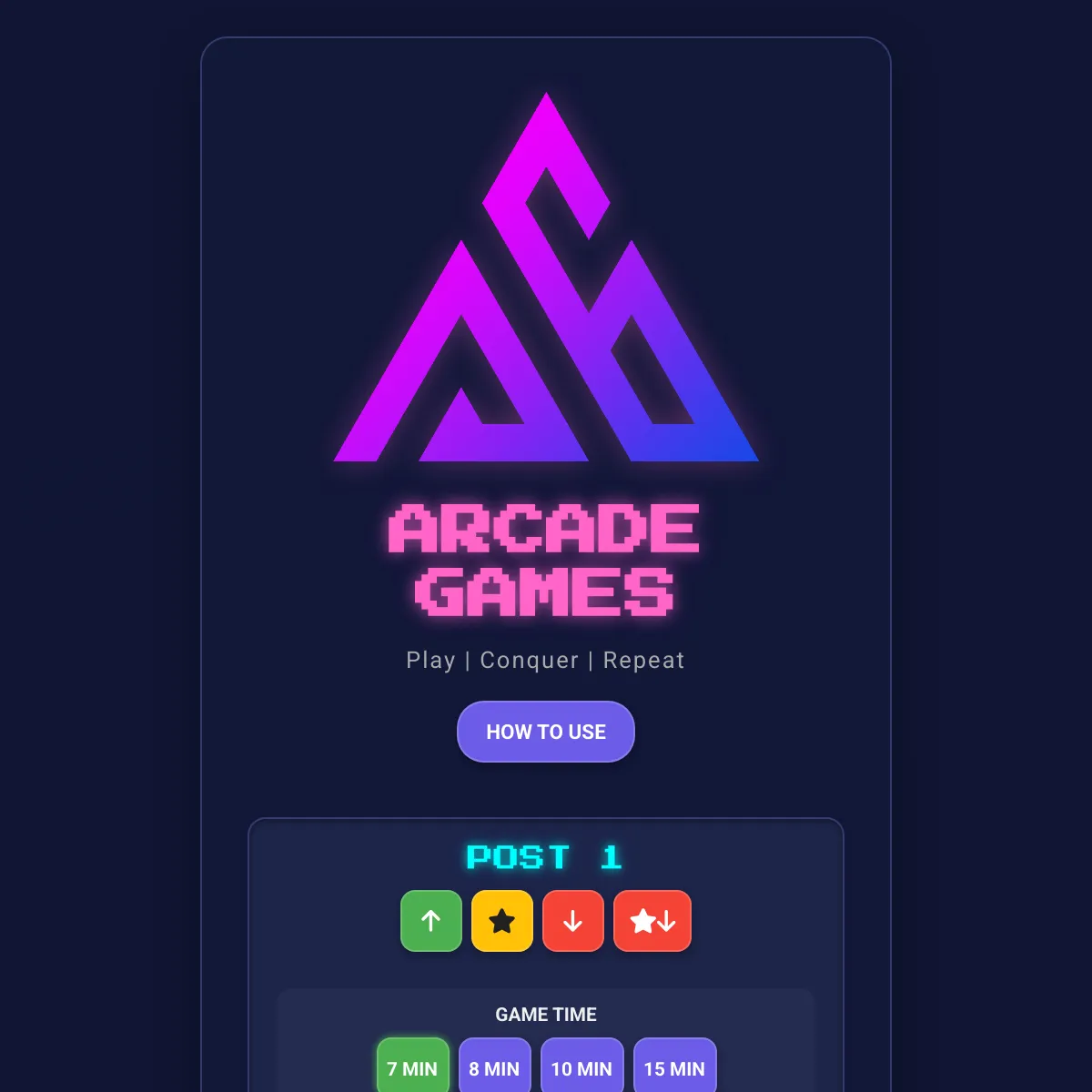 Arcade Games / Scoreboard