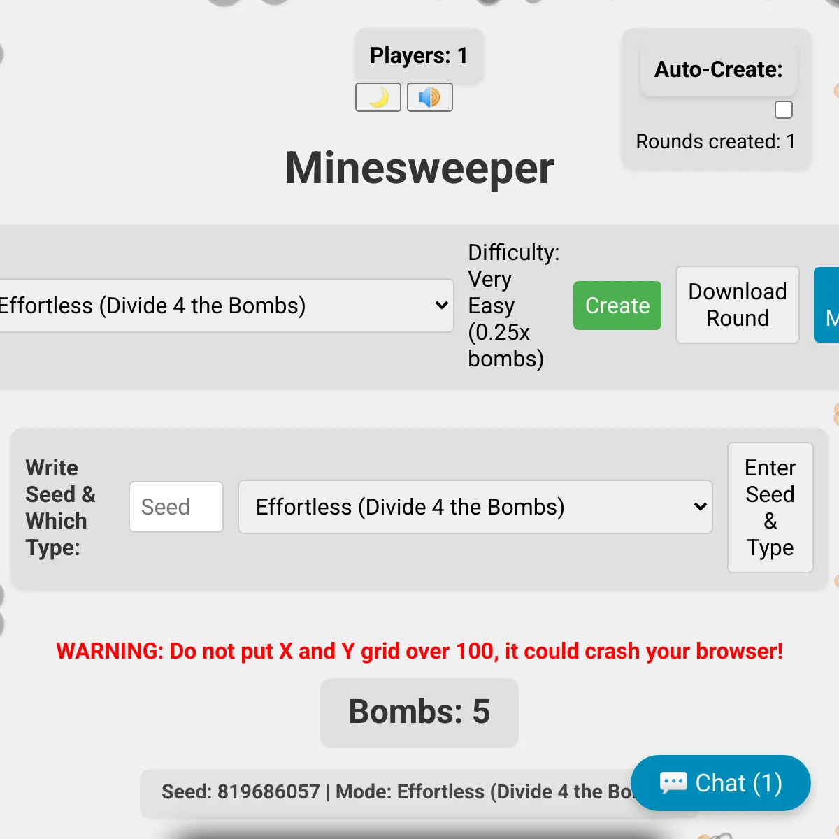 Minesweeper Simulatior