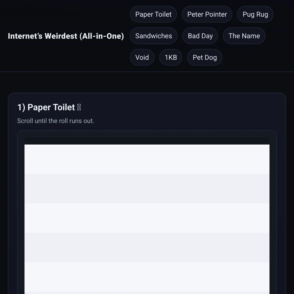 Internet’s Weirdest Sites — All-in-One