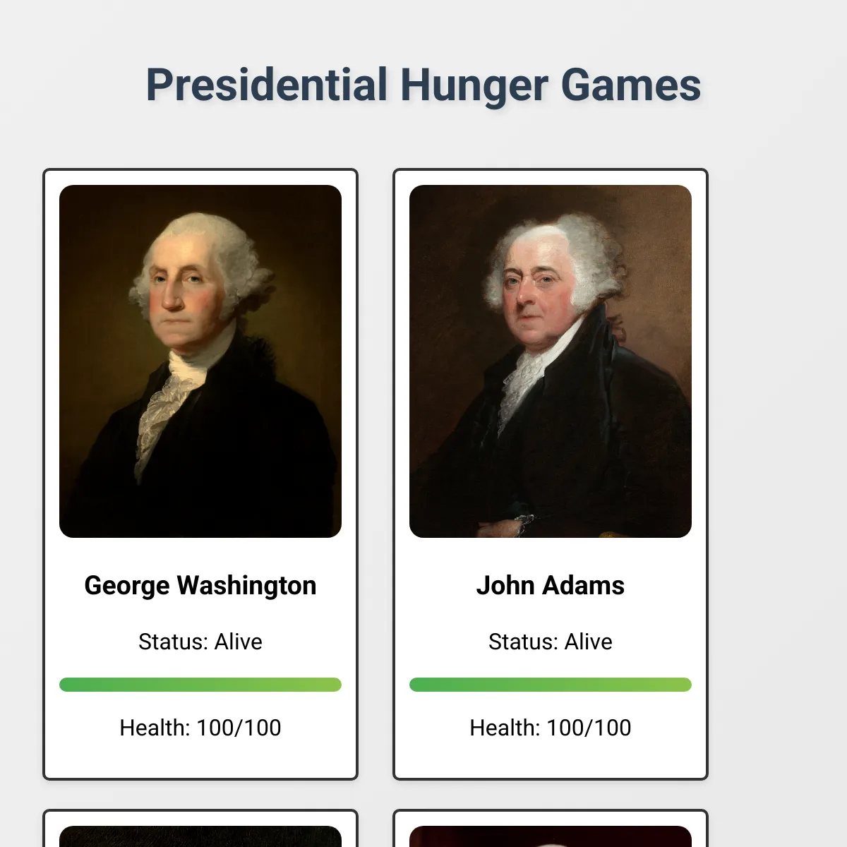 Presidential Hunger Games