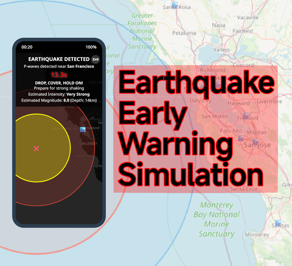 Earthquake Early Warning Simulation