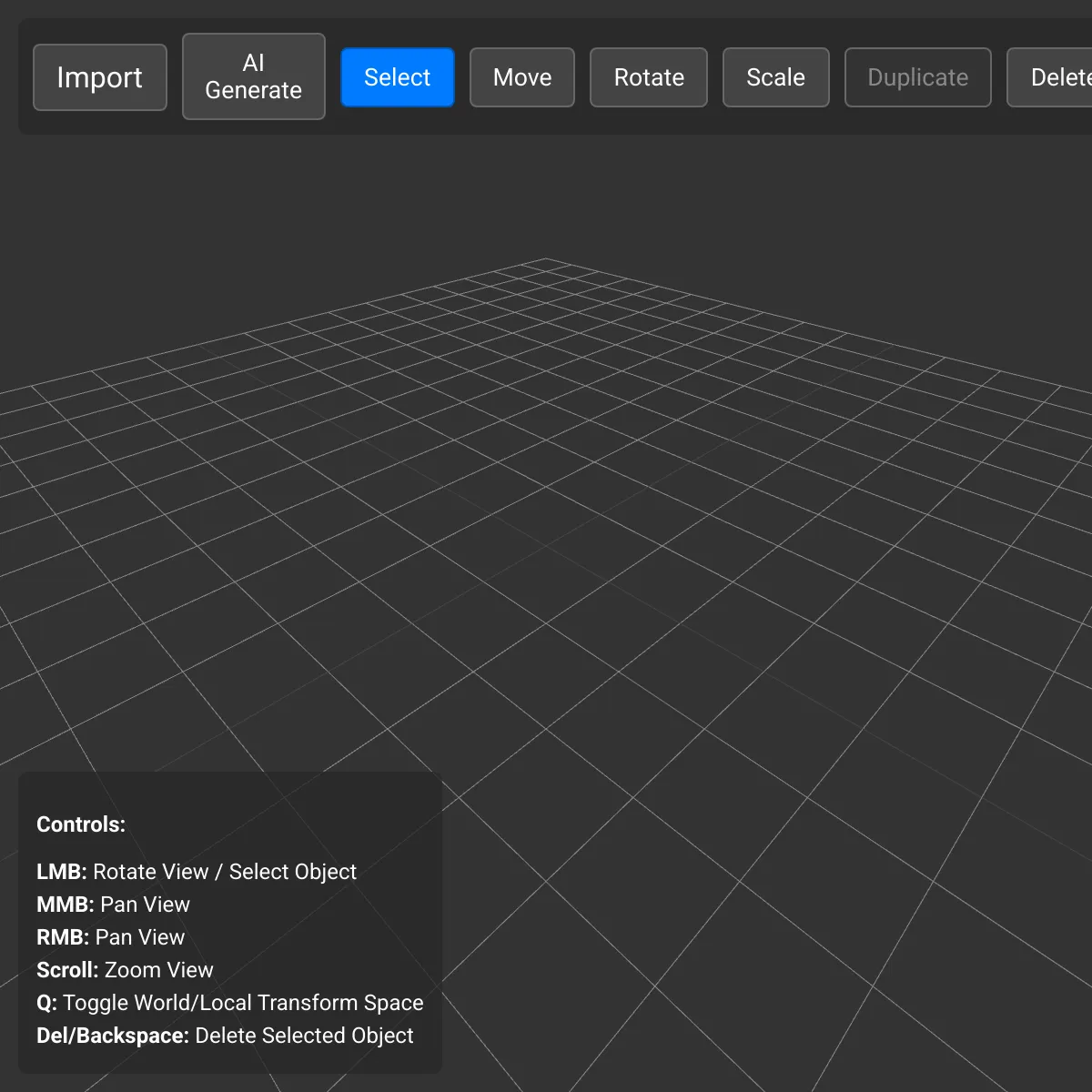 3D Model Editor
