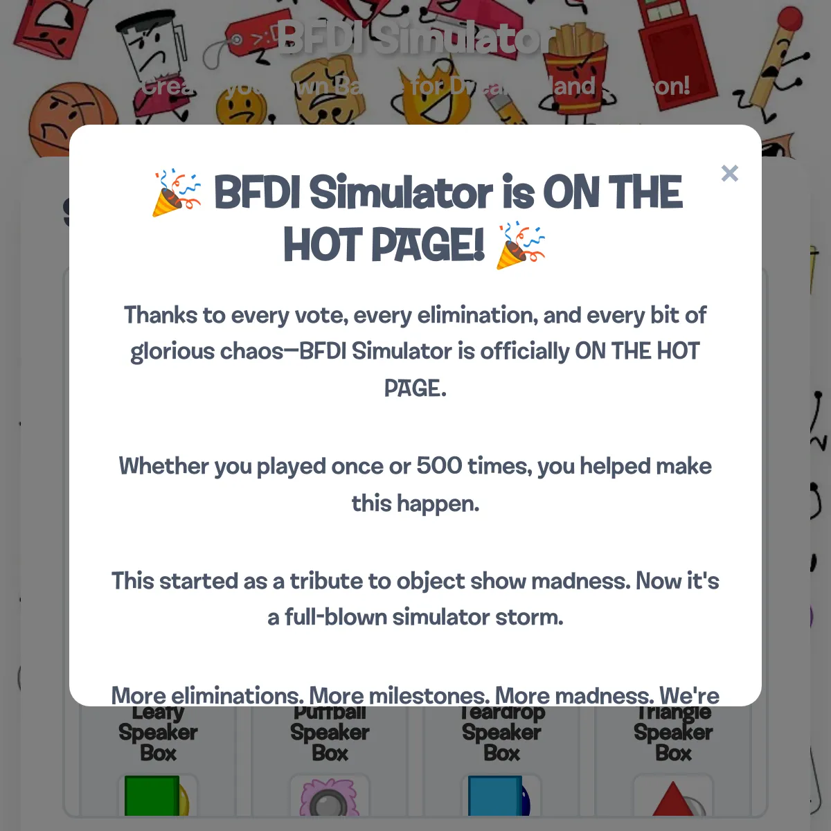 BFDI Simulator if it have v1.1 bug need to be fix