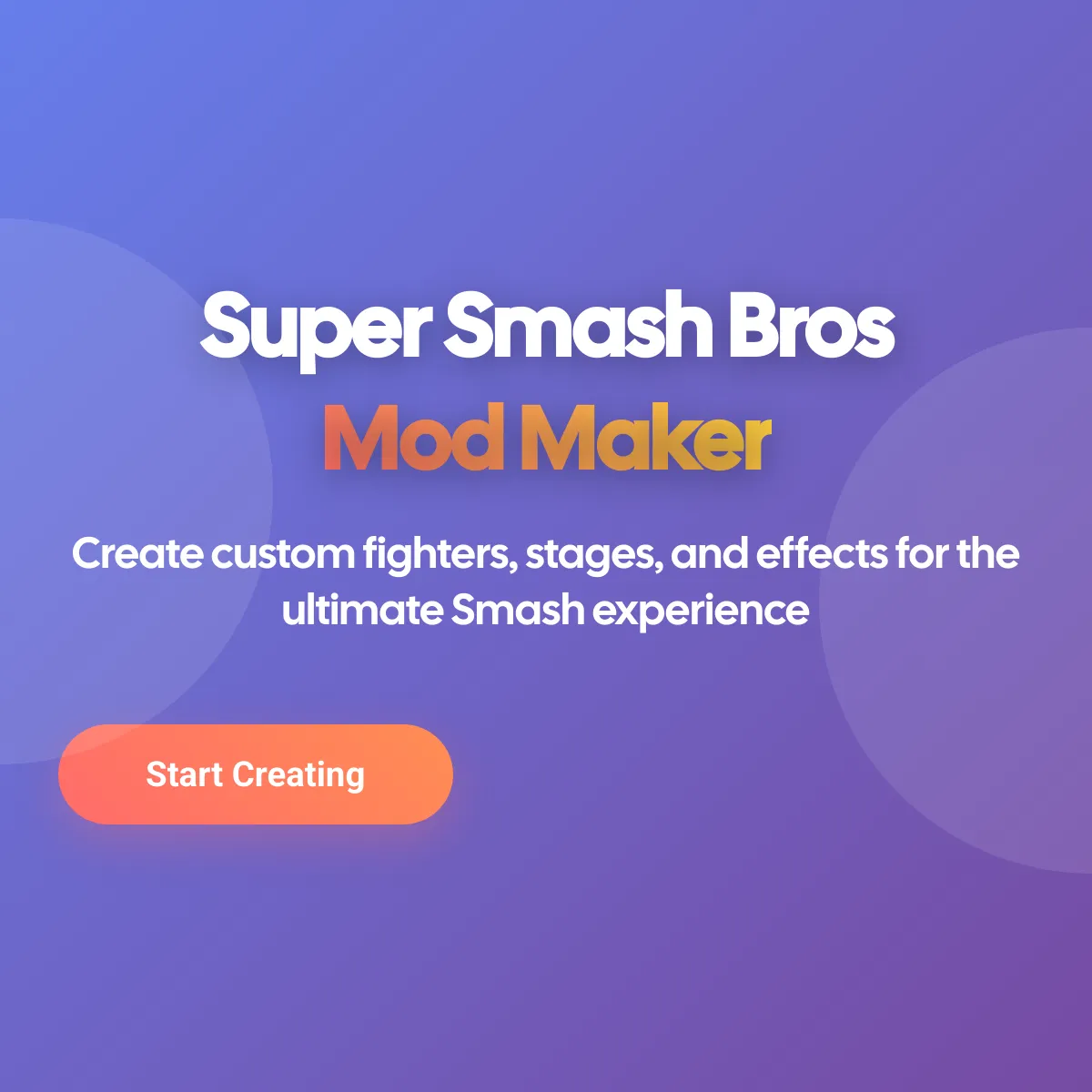 Super Smash Bros Mod Maker