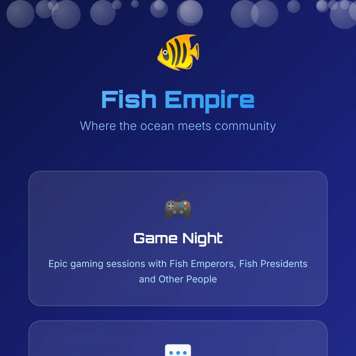 Fish Empire - Join Our Discord Community
