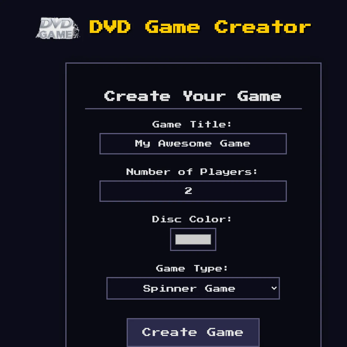 DVD Game Creator