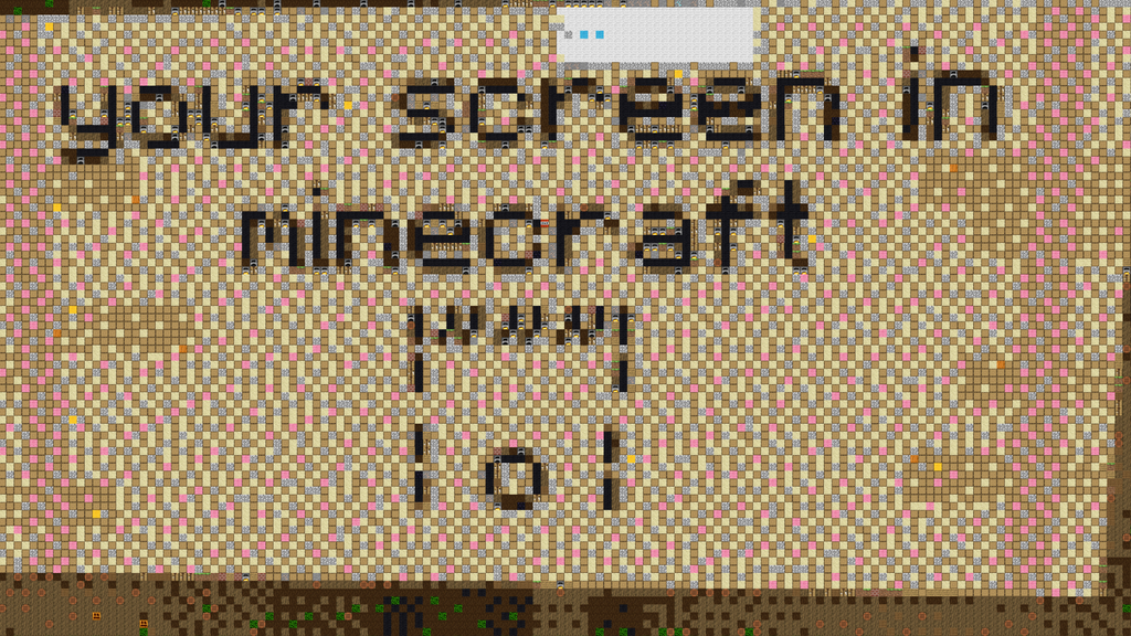 Minecraft block Screen Share