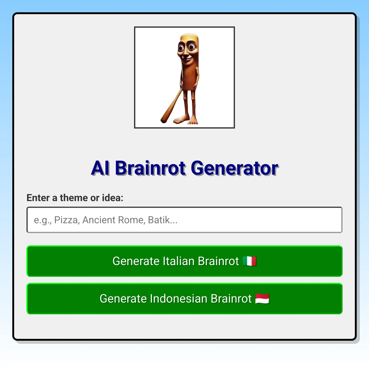 AI Brainrot Generator