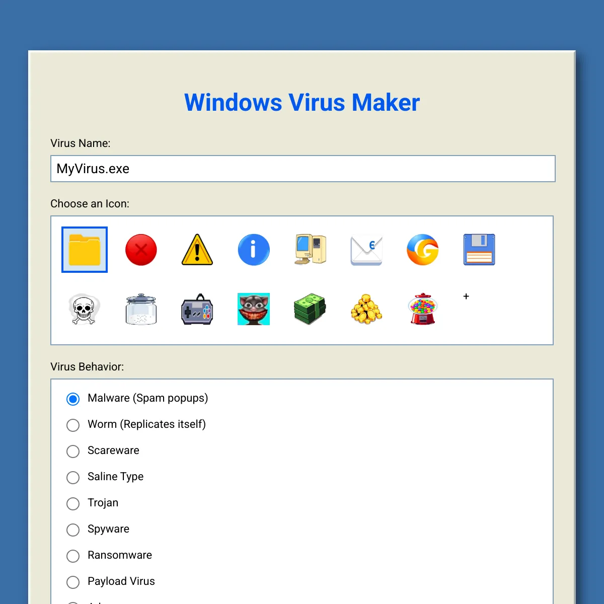 Windows Virus Maker