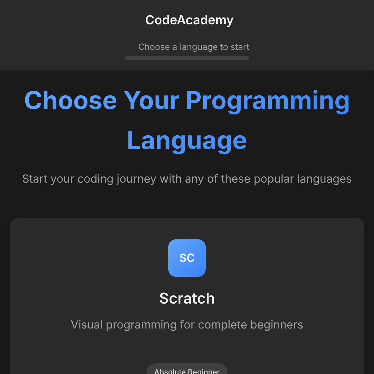 CodeAcademy - Learn to Code