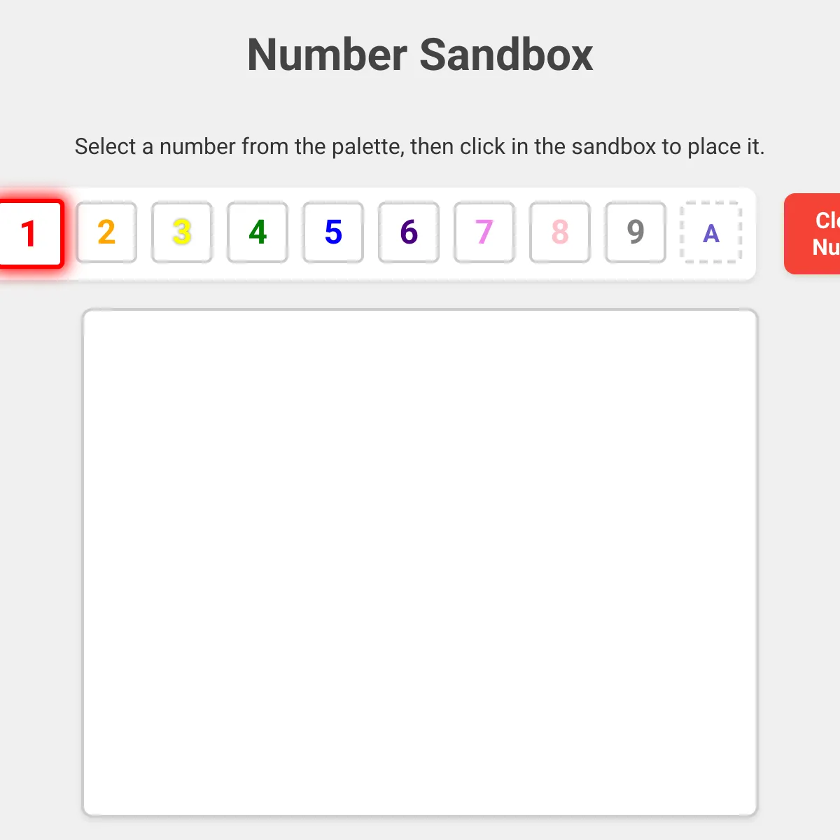 Number Sandbox