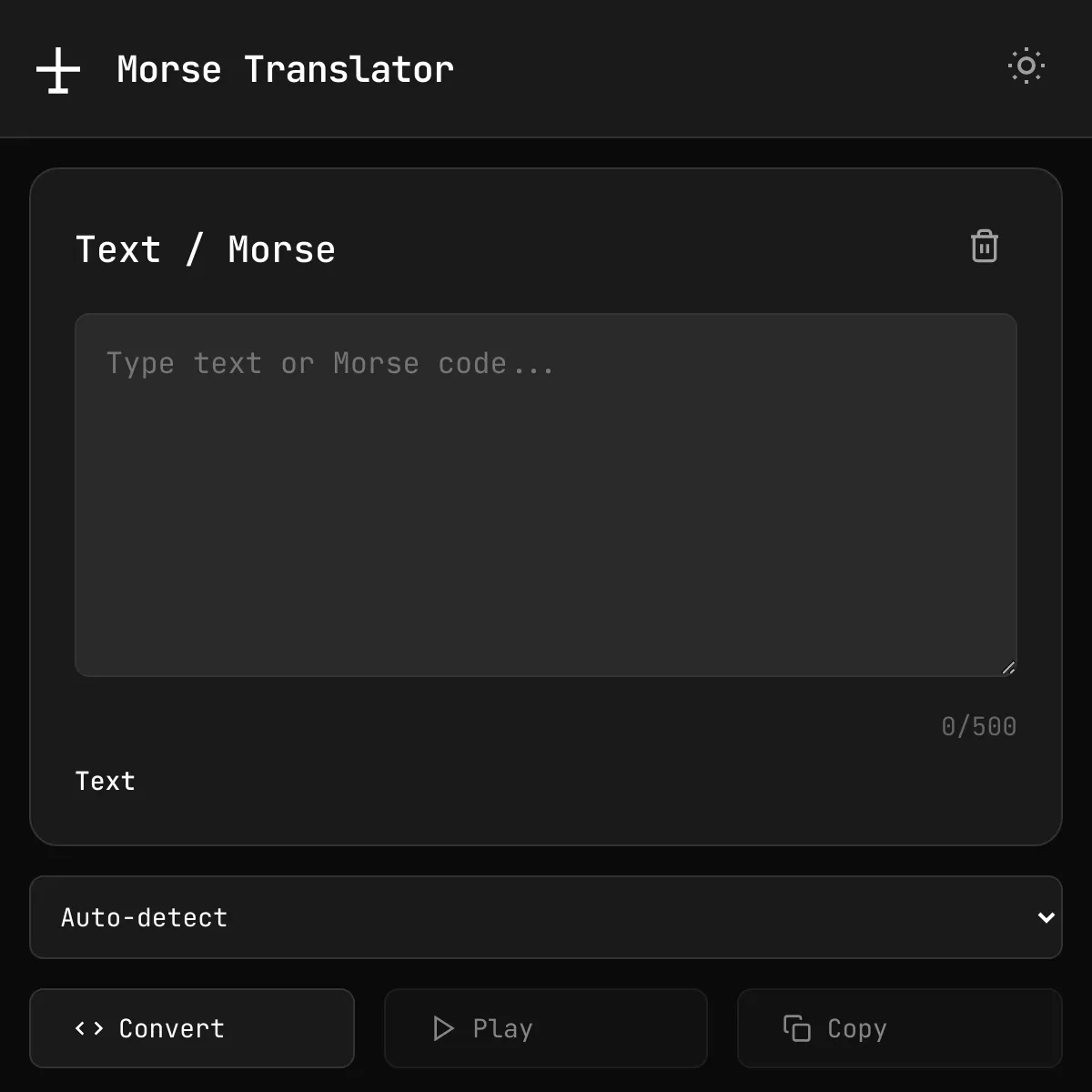 Morse Code Translator