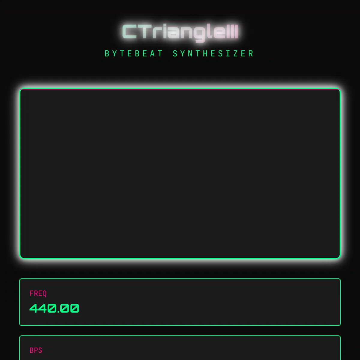 CTriangleIII Bytebeat Player