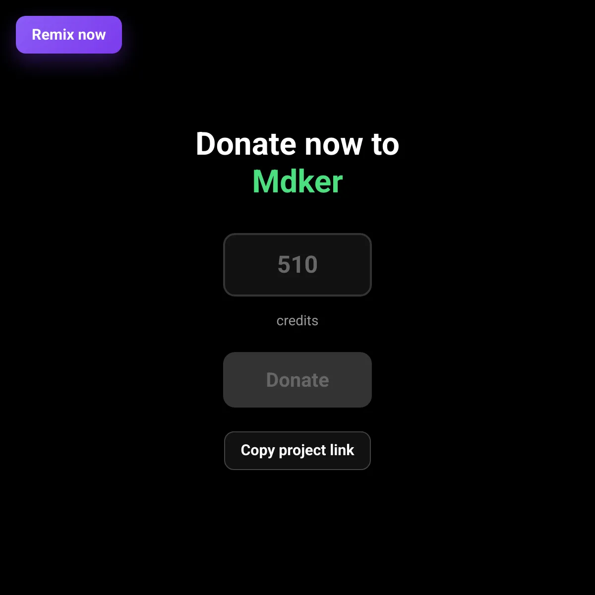 Donation Game