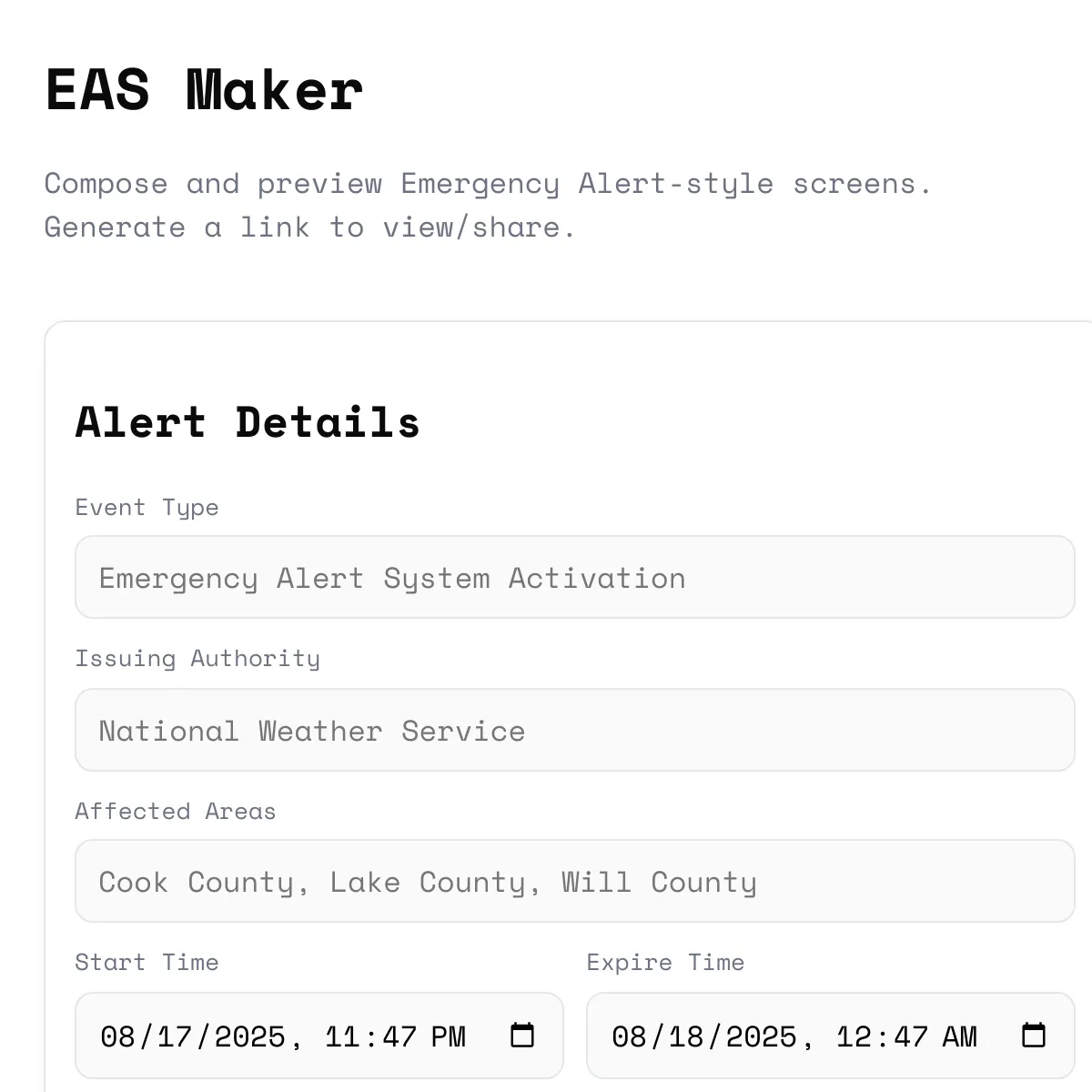 EAS Maker