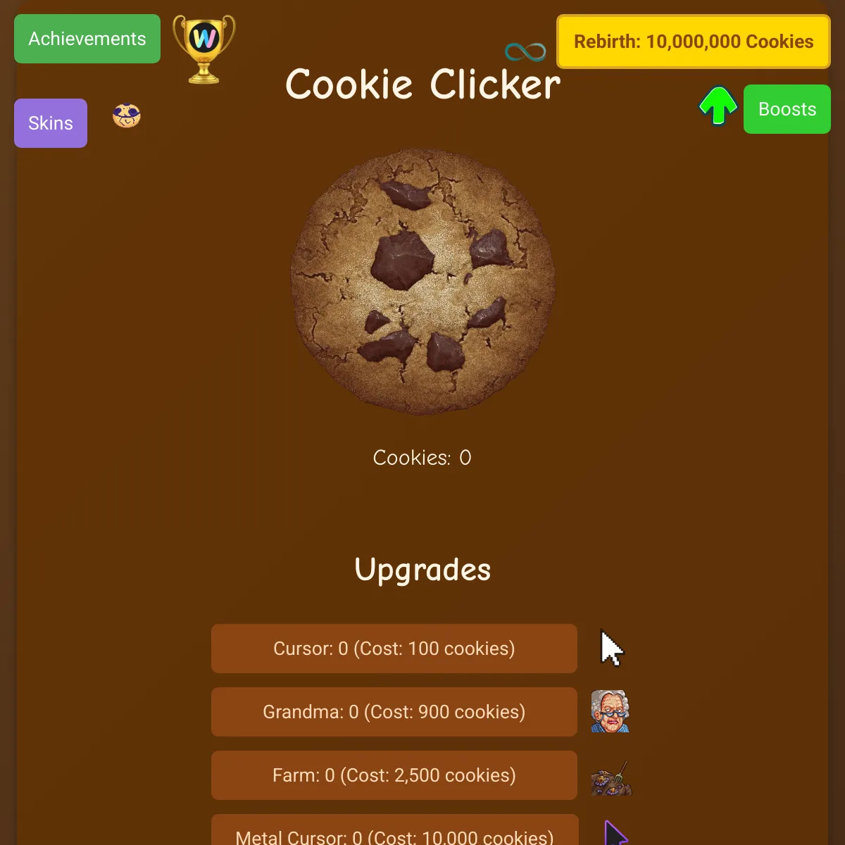 Cookie Clicker Websim Edition