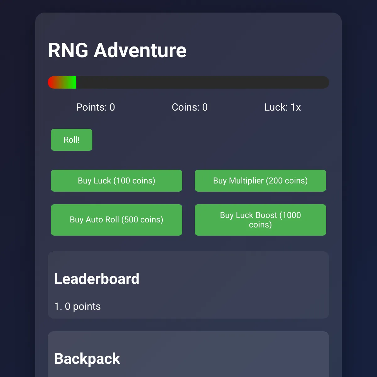 Dumb Rng Game (WIP)