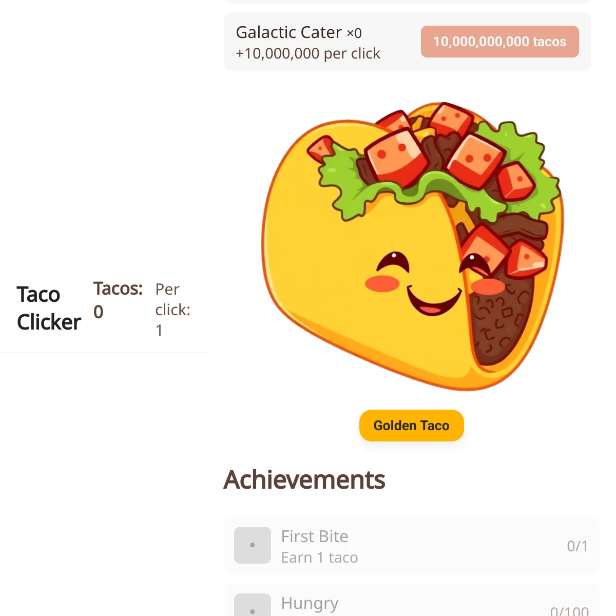 Taco Clicker